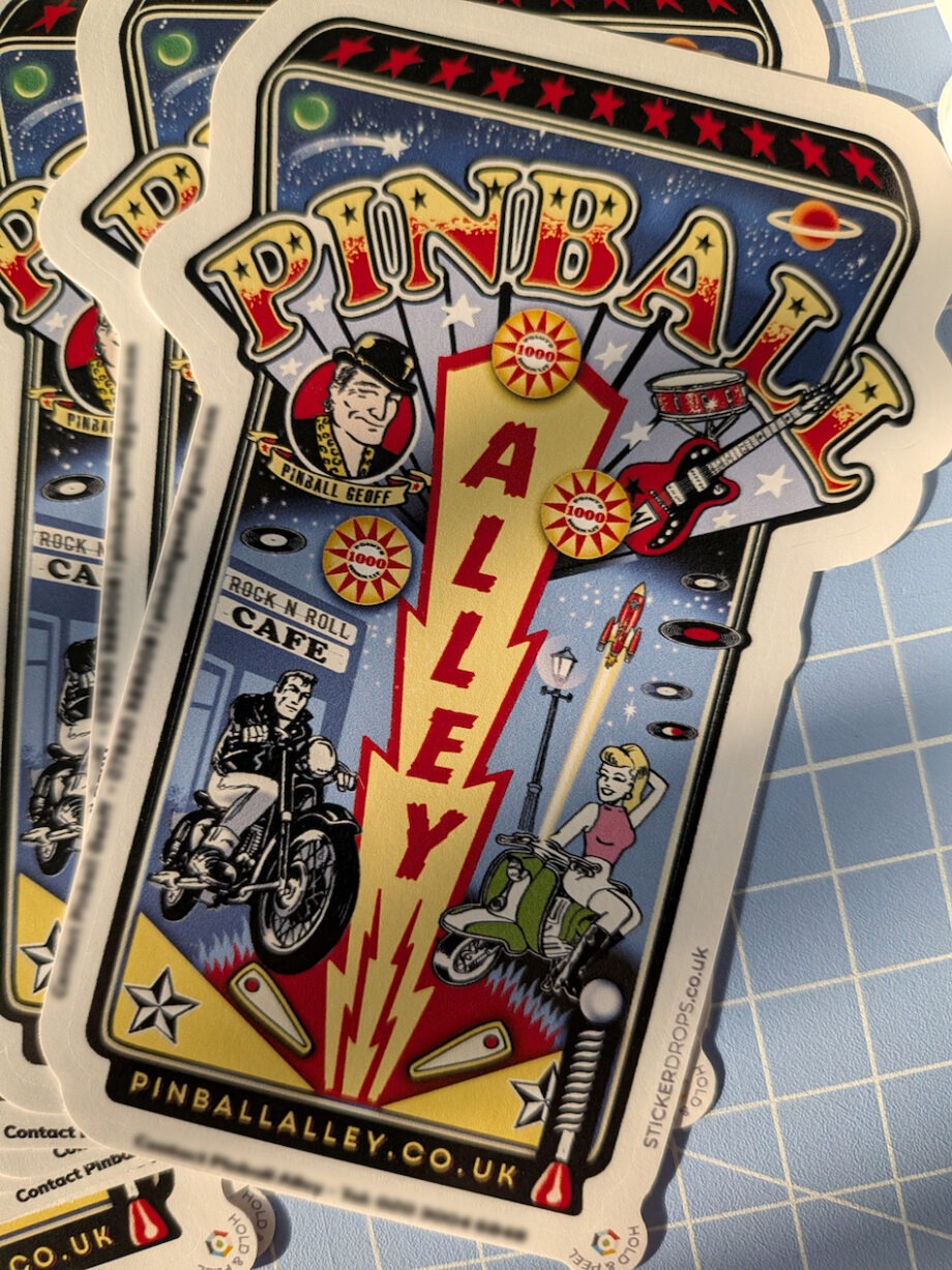 Pinball Alley Promo Stickers | STICKERDROPS